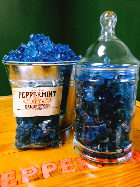 Blue Raspberry Gummy Bears - The Peppermint Stick Candy Store